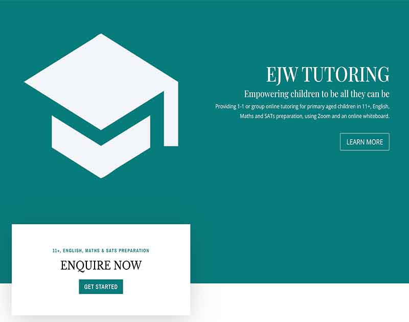 EJW Tutoring - TDL Web Developments