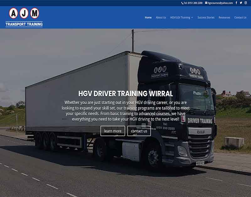 AJM Transport Training - TDL Web Developments